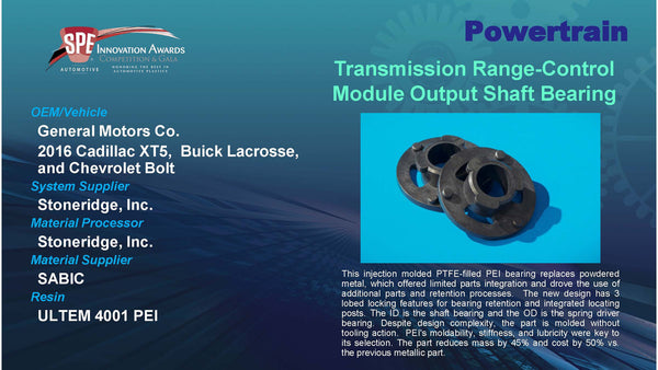 PT: Transmission Range-Control Module Output Shaft Bearing - 2016 Disp ...